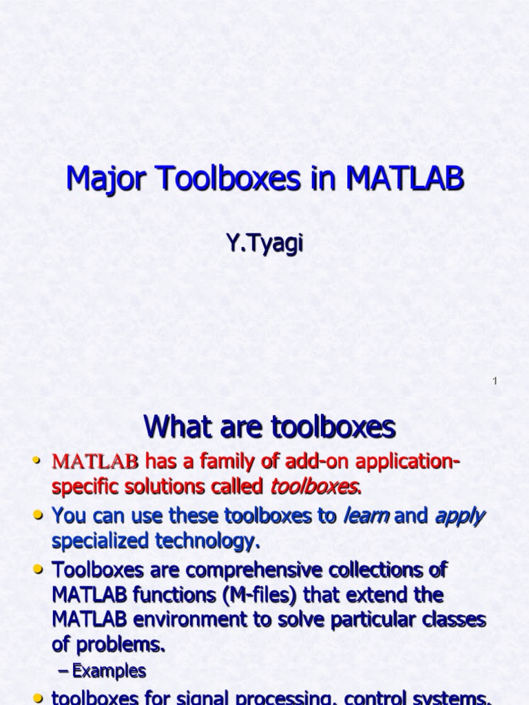 Toolboxes in MATLAB | PDF | Artificial Neural Network | Pattern Recognition
