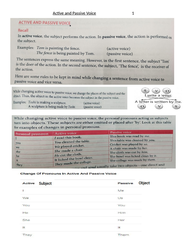 Active and Passive Voice | PDF | Verb | Linguistics