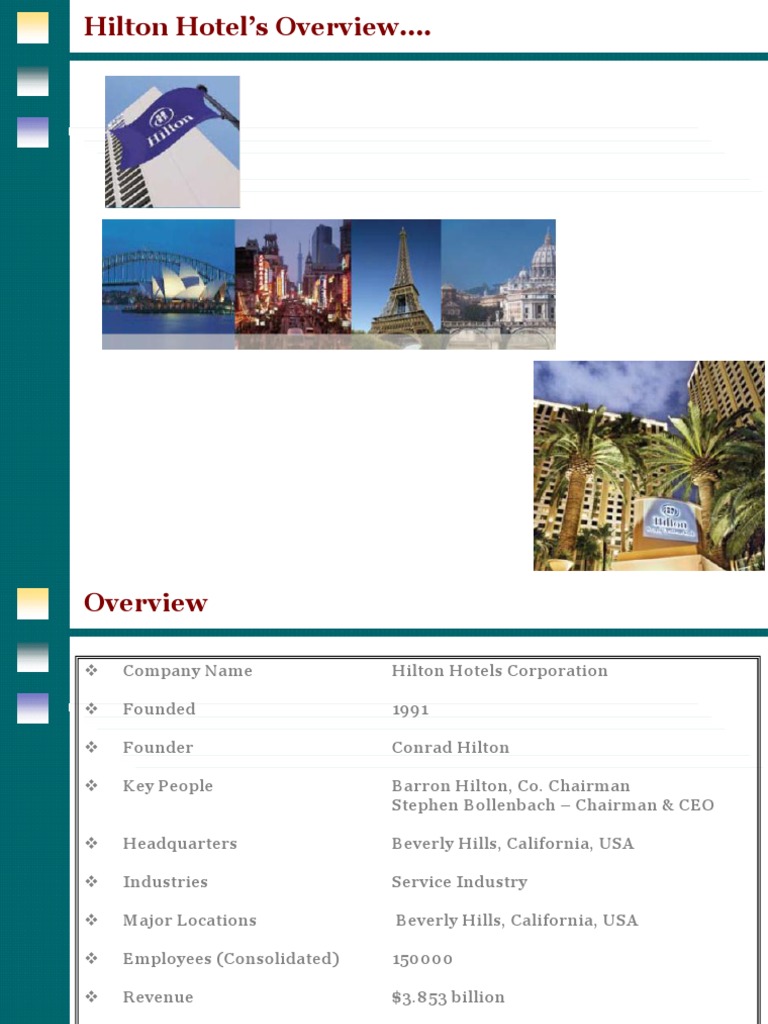 Hilton Hotels | PDF | Hilton Worldwide | Hospitality Industry