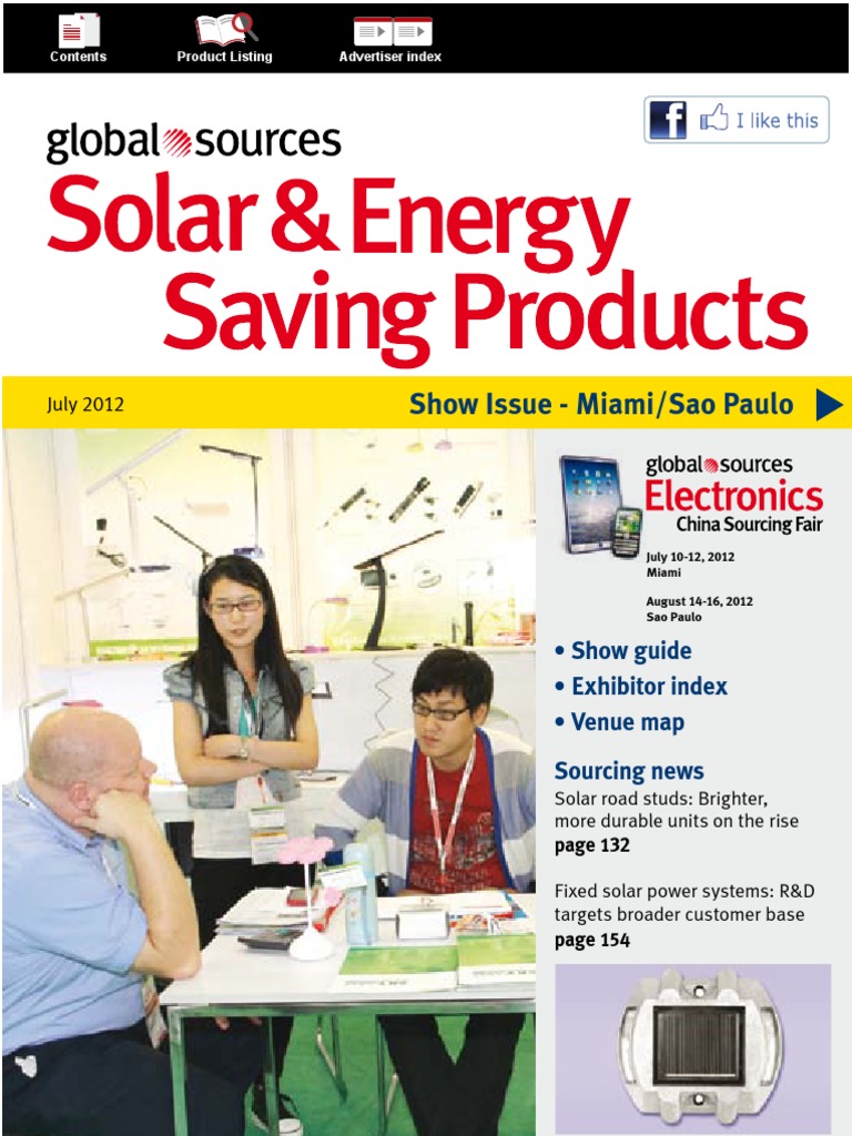 Solar & Energy Saving Products JUL12 | PDF | Light Emitting Diode ...