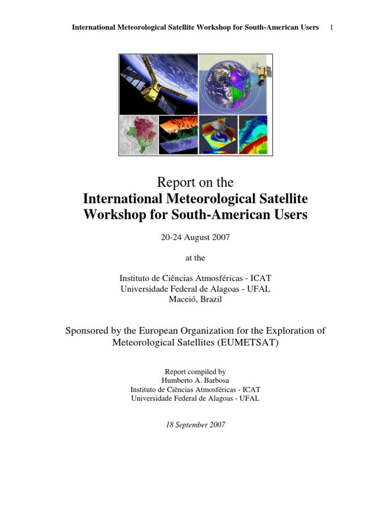 Relatorio Workshop Eumetsat | PDF | Meteorology | Earth Sciences