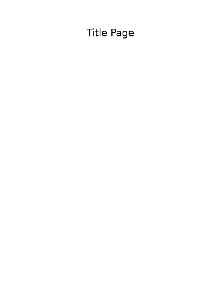 Report Template - Dotx | PDF