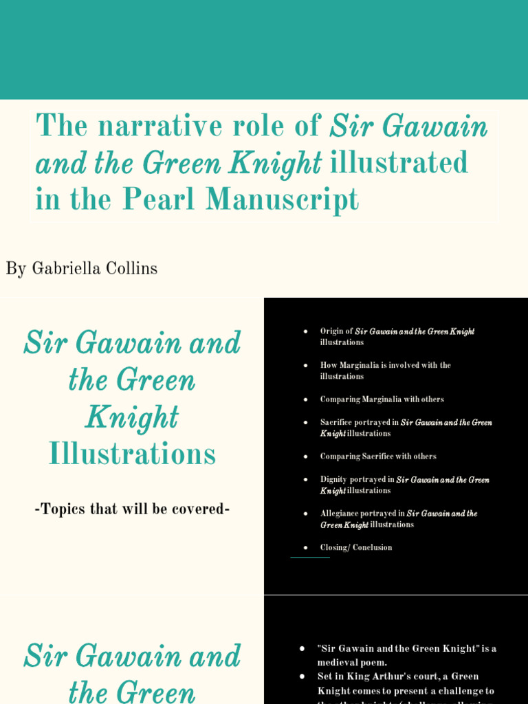 Sir Gawain and The Green Knight Illustration | PDF | Green Knight | Gawain