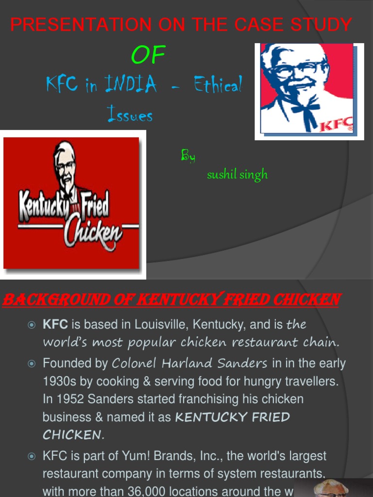 KFC Presentation | PDF | Food And Drink | Restaurant And Catering