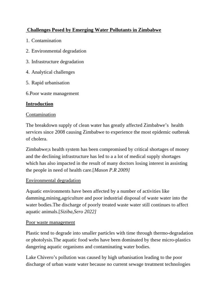 2026 h20 Waste Water | PDF | Water Pollution | Sewage Treatment