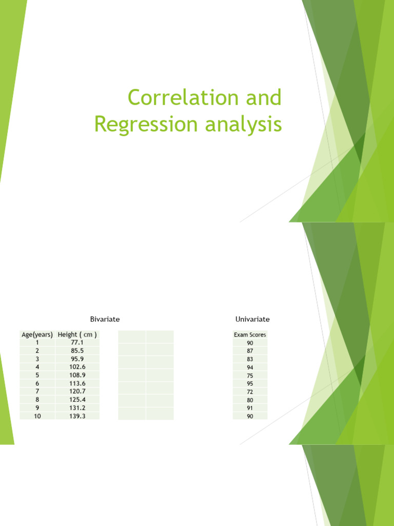 Correlation and Regression Analysis | PDF | Dependent And Independent ...