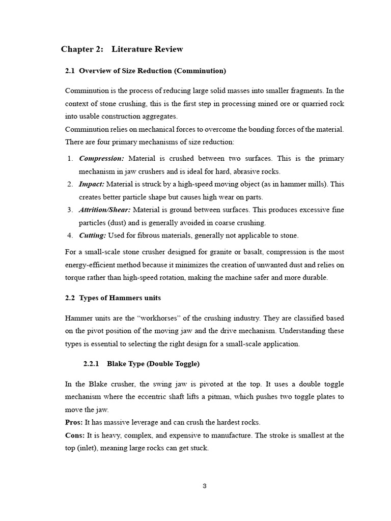 AJ Project Literature Review | PDF | Mechanical Engineering | Secondary ...