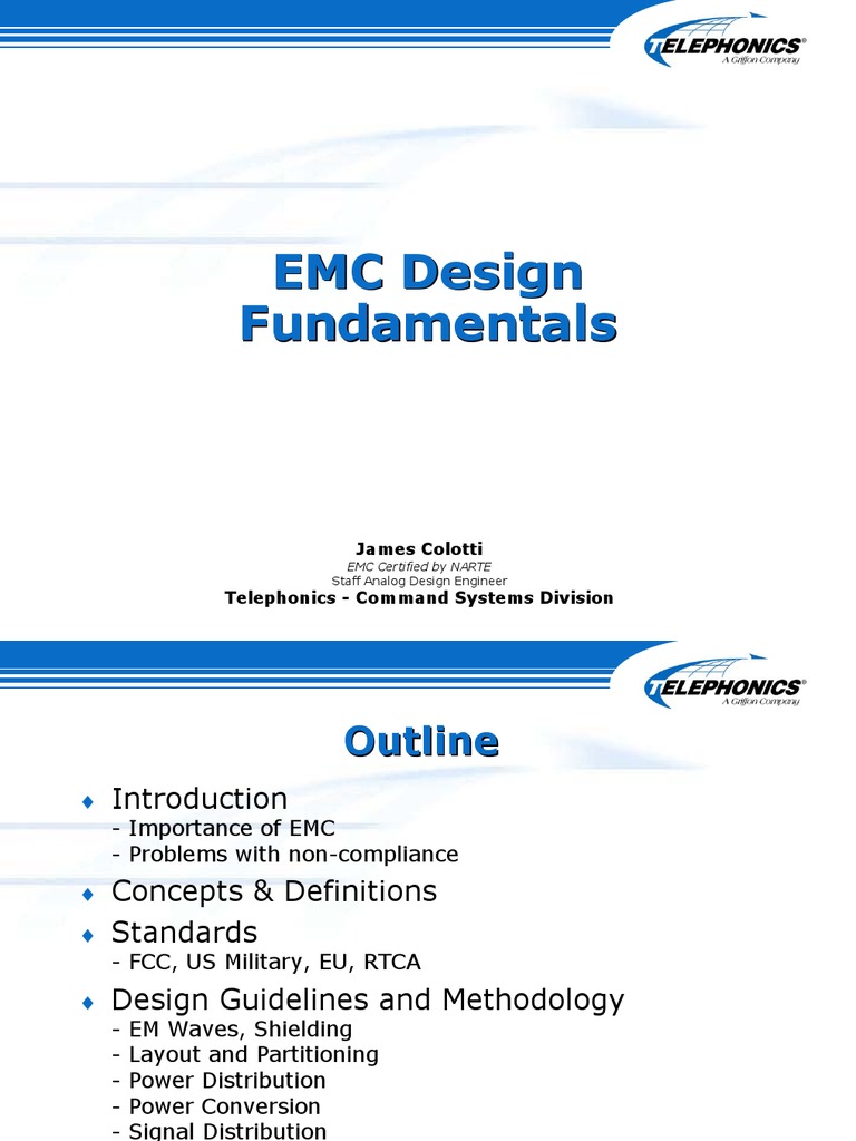 Emc Design Fundamentals | PDF | Electromagnetic Compatibility ...