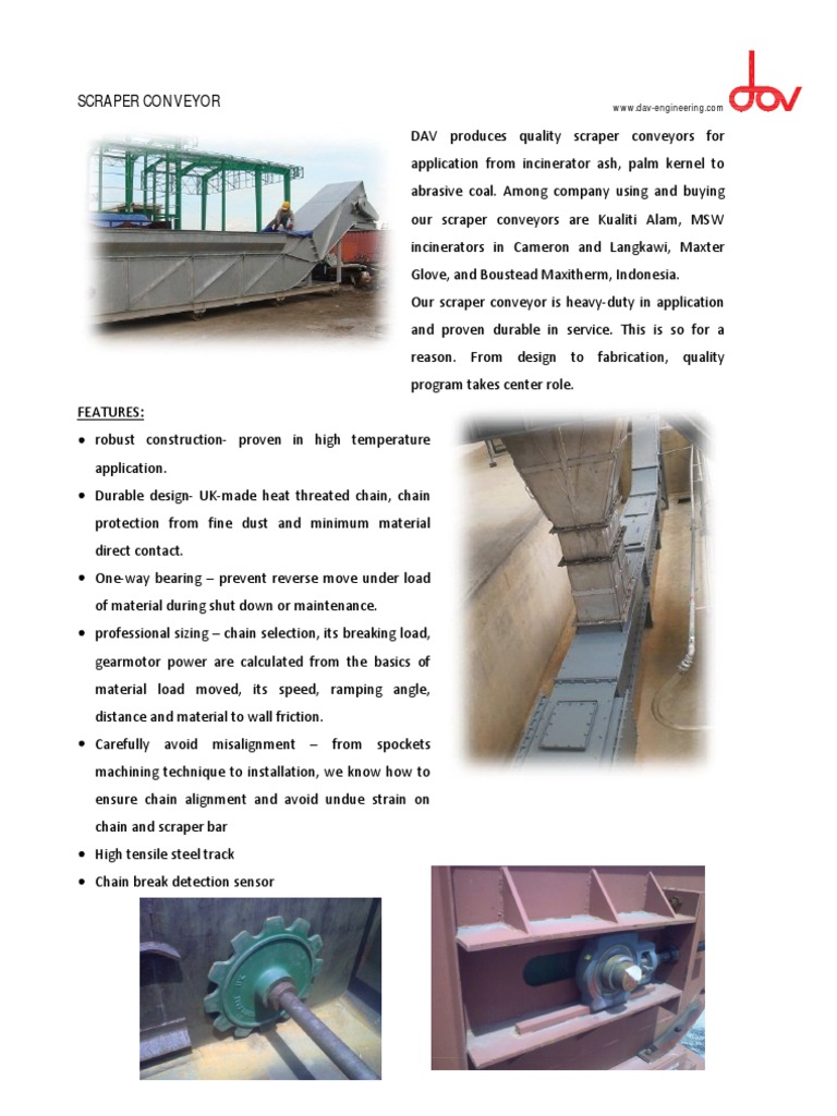 1298806680-Scraper Chain Conveyor | PDF | Friction | Mechanical Engineering