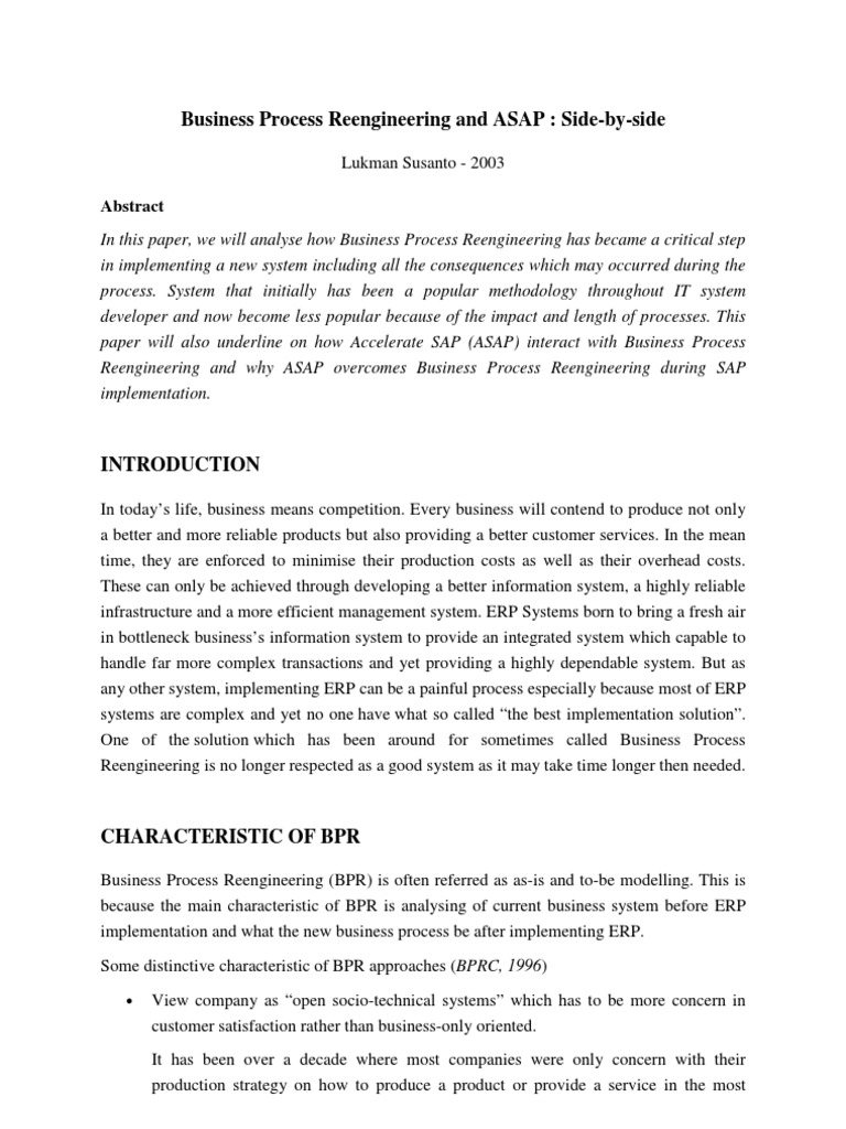 ASAP Methodology Roadmap | PDF | Business Process | Enterprise Resource Planning