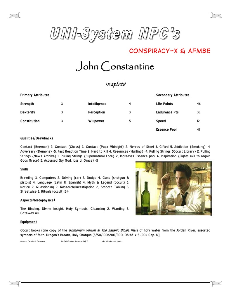 John Constantine | PDF | Magic (Paranormal) | Witchcraft
