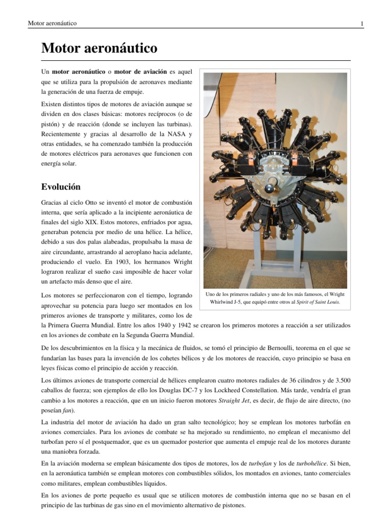 Motor Aeronautico PDF | PDF | Motor a reacción | Motor de combustión ...