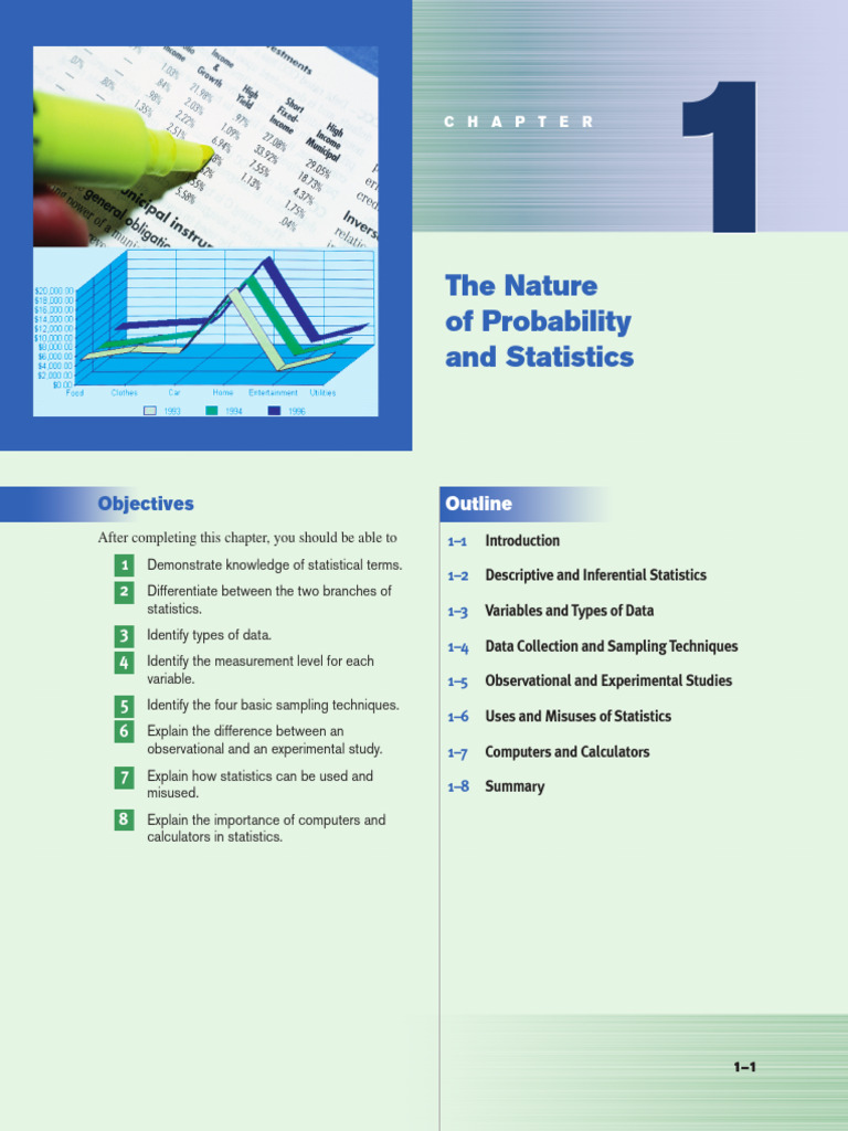 Week 1 - Book Chapter Intoduction To The Nature of Statistics | PDF ...