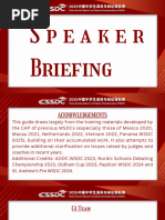 WSDC Debate Format Overview | PDF | Argument | Truth