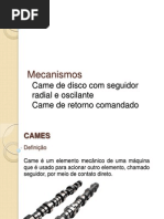 Tipos e Funções de Cames Mecânicas | PDF | Engenharia Mecânica