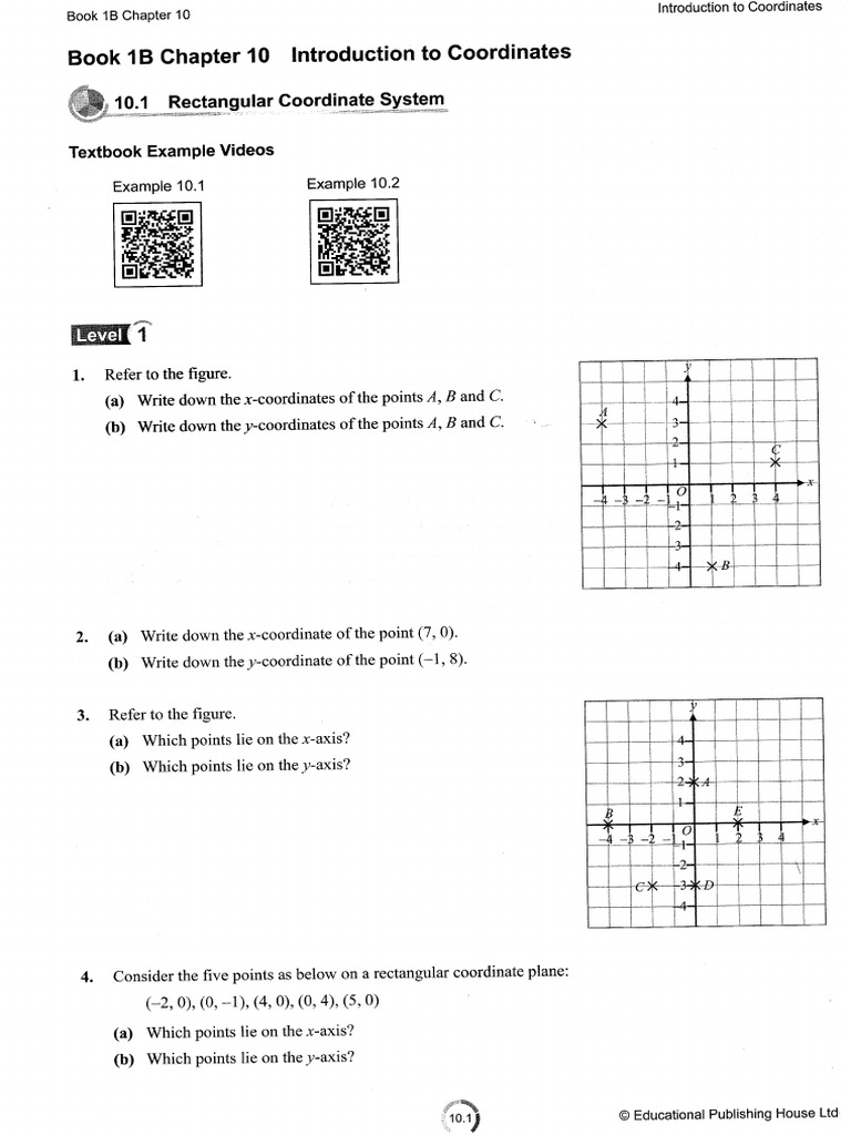 Chapter 10 Introduction To Coordinates | PDF