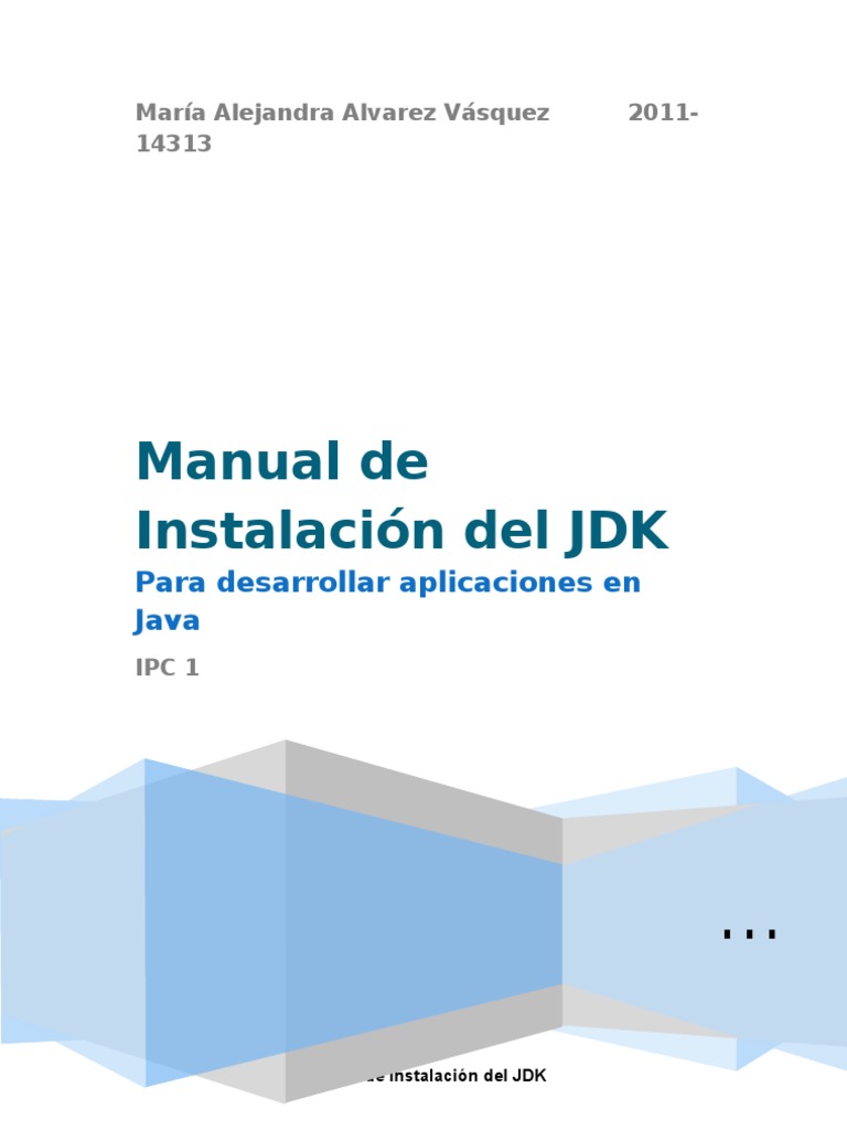 Manual de Instalación Del JDK | PDF | Java (lenguaje de programación) | Ventana (informática)