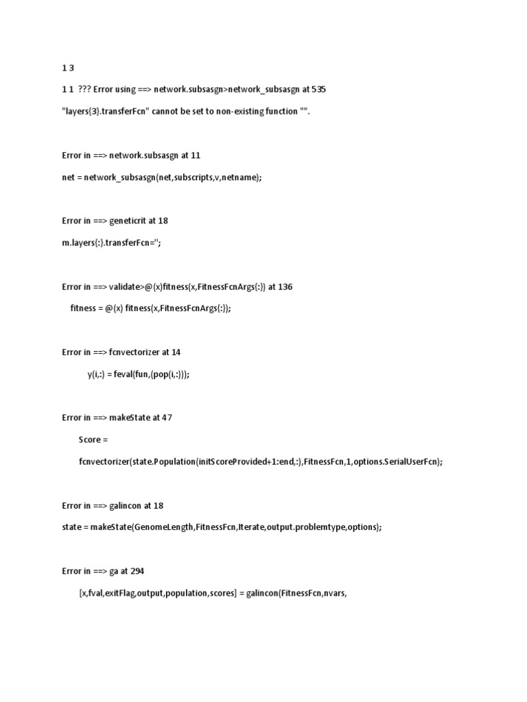 Error Message in MATLAB | PDF | Teaching Methods & Materials | Computers