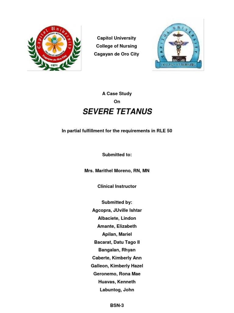 Case Tetanus | Download Free PDF | Central Nervous System | Nursing