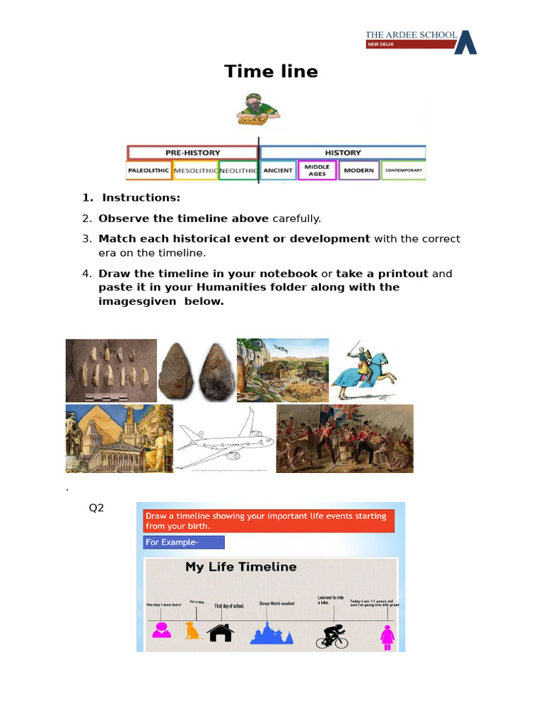 Timeline Year 6 | PDF