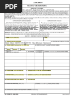 DD Form 93: Emergency Data Record | PDF | Marriage | United States ...