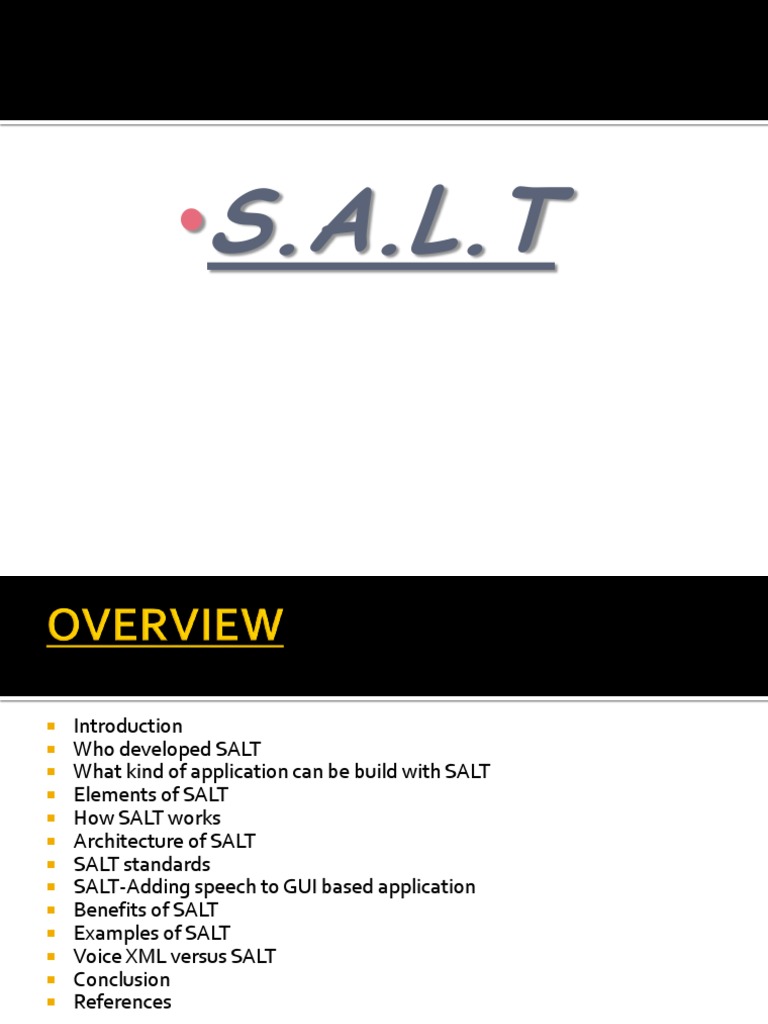 Salt | PDF | Html | Web Server