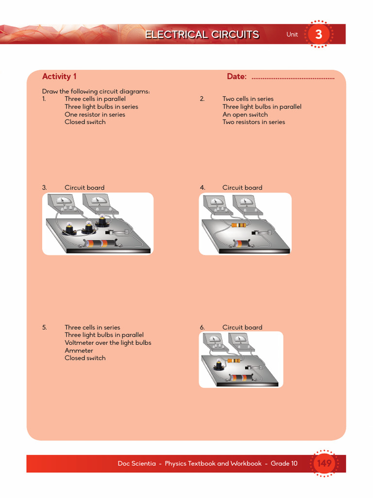 Grade 10 Physical Sciences Physics Textbook and Workbook Activity | PDF