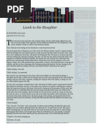 Lamb To The Slaughter - Roald Dahl (1916-1990) | PDF