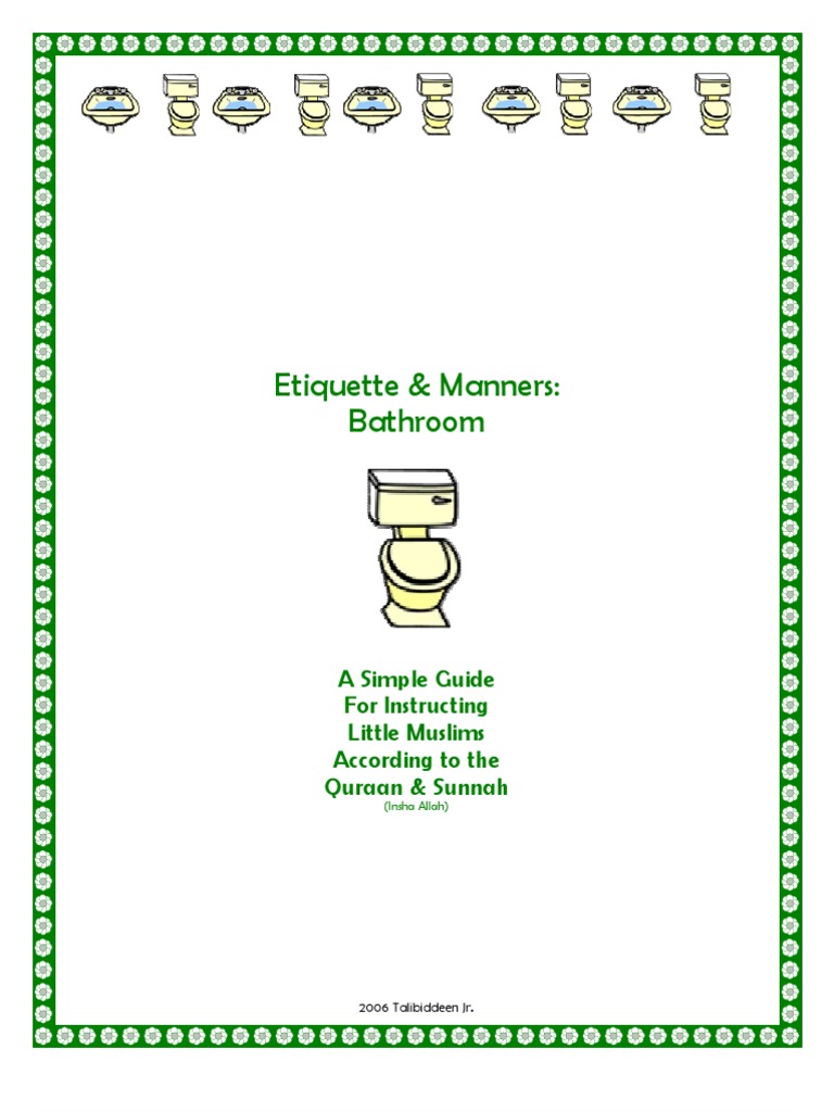 Simple Bathroom Etiquettes | PDF | Wellness | Lifestyle