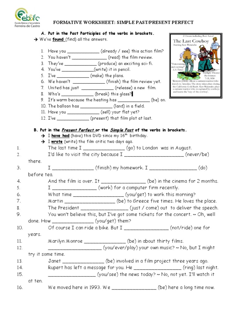 Present Perfect Revision | Download Free PDF | Linguistic Morphology ...