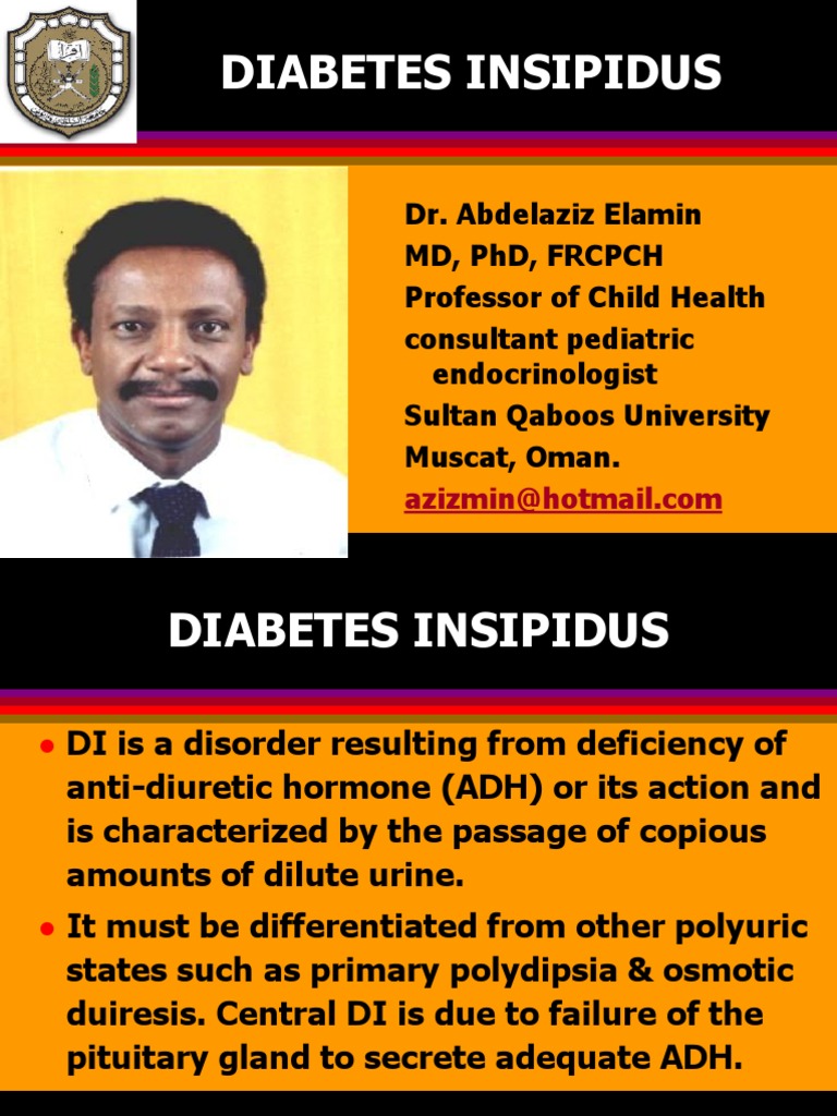 Diabetes Insipidus | Download Free PDF | Endocrine System | Animal Anatomy