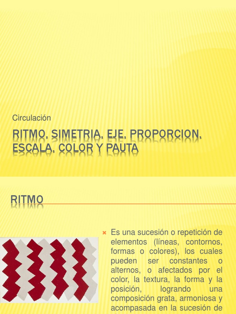 Elementos Visuales: Ritmo y Simetría | PDF | Simetría | Ritmo