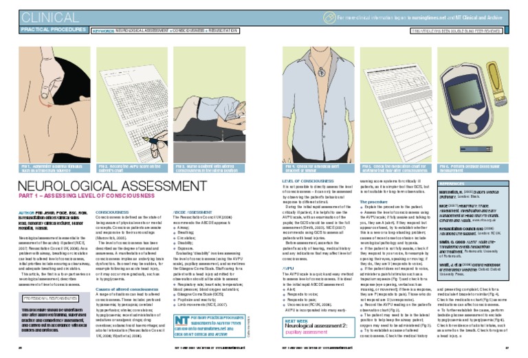 Neurological assessment 1 - Assessing level of consciousness | Coma ...