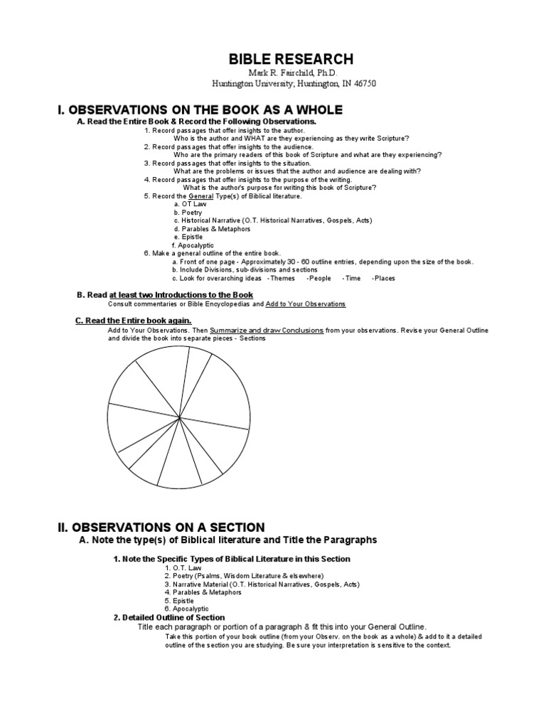 Comprehensive Bible Study Guide | PDF | Grammatical Tense | Bible