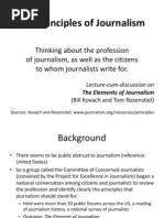 Key Principles of Journalism Explained | PDF | Journalism | Information
