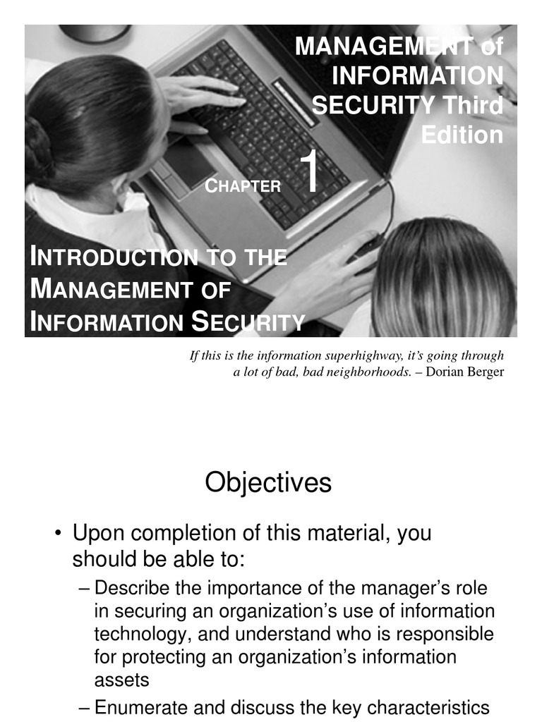 Management of Information Security | PDF | Information Security ...