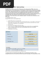 Quick Guide to SQL Trace ST05 in SAP | PDF | Database Index | Sql