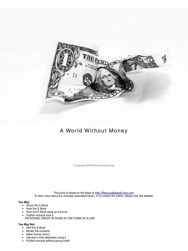 A World Without Money | PDF | Water | Automation