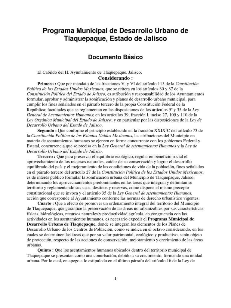 TLQ Basico | PDF | Planificación urbana | Área urbana