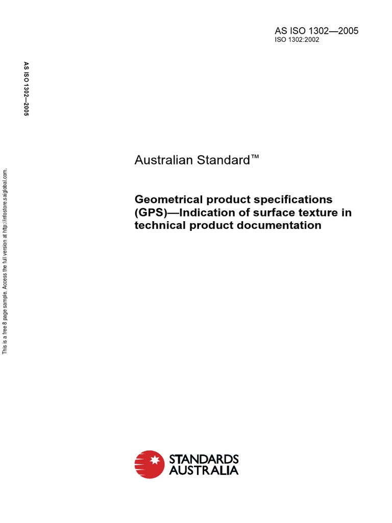 As ISO 1302-2005 Geometrical Product Specifications (GPS) - Indication ...