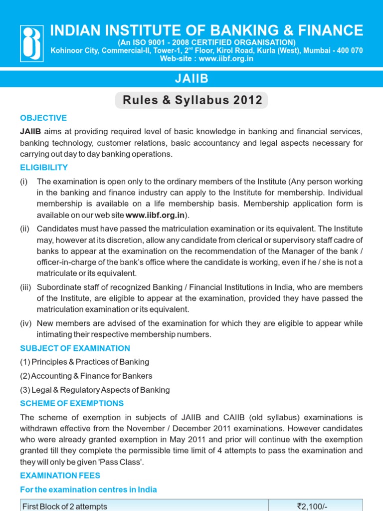 JAIIB Low | PDF | Banks | Partnership