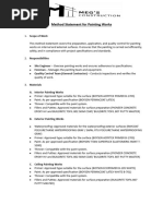Method Statement for Painting Works | PDF | Paint | Materials