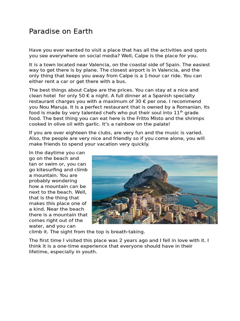 Paradise on Earth | PDF