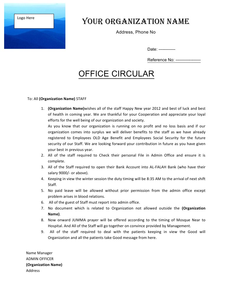 Office Circular | PDF | Career & Growth | Finance & Money Management