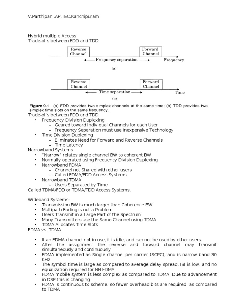 Hybrid Multiple Access | PDF | Code Division Multiple Access | Channel Access Method