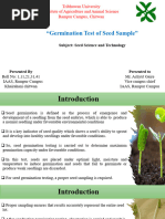 Germination Testing Procedures Guide | PDF | Seed | Germination