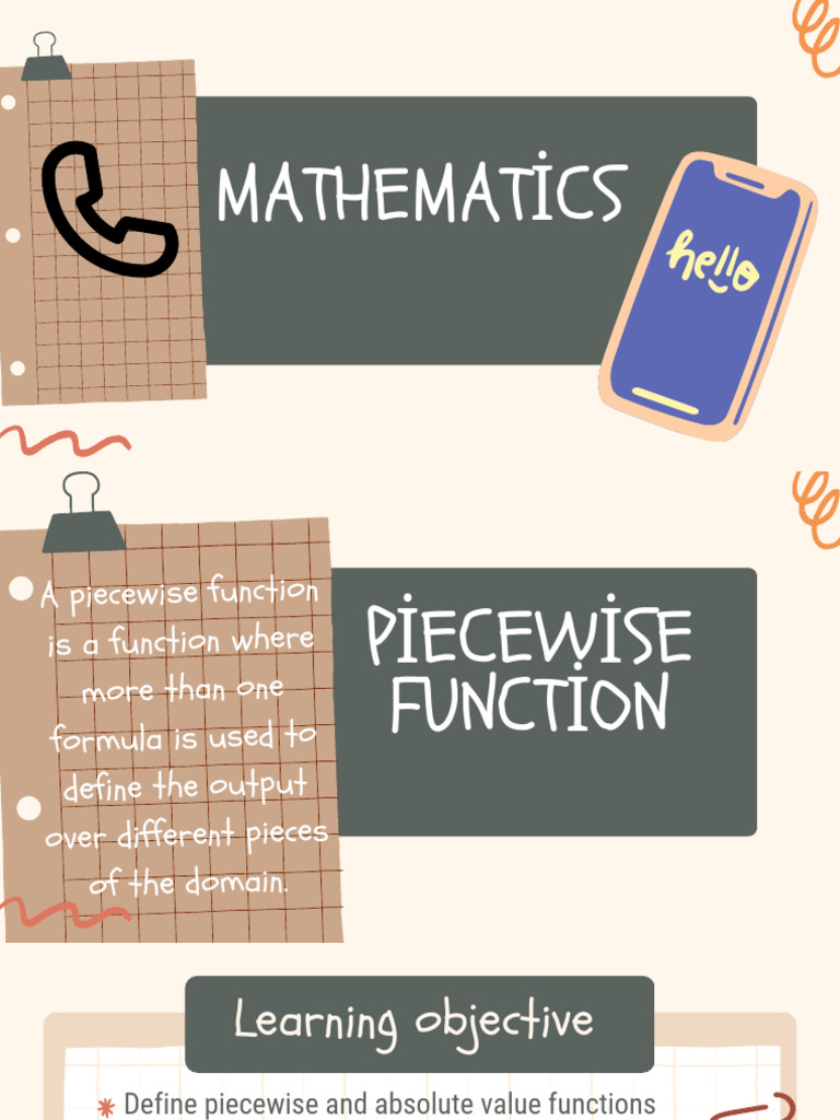 Piecewise Function Presentation | PDF