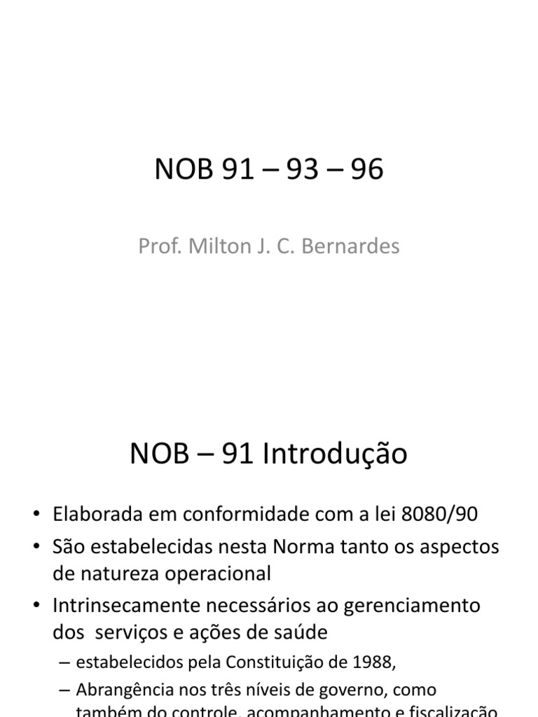 Nob 91 - 93 - 96 | PDF | Esfera pública | Governo
