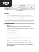 Food & Beverage Job Descriptions | PDF | Restaurants | Business
