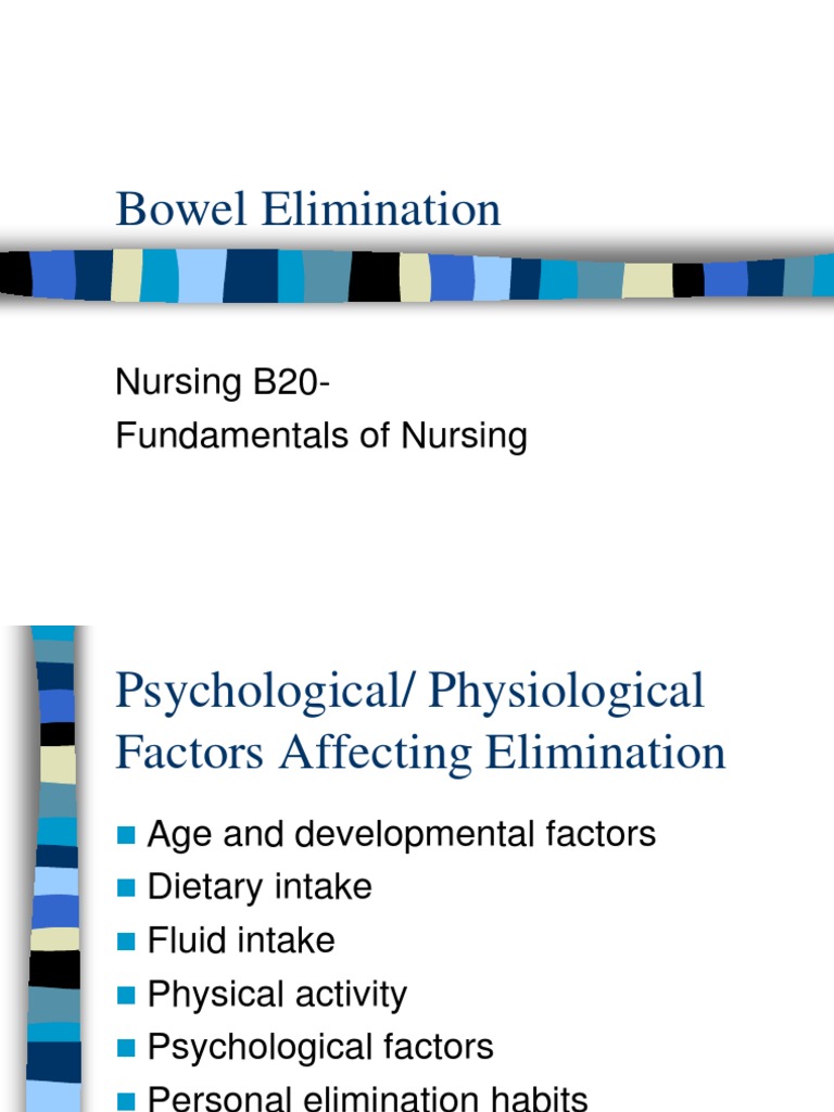 Bowel Elimination | PDF